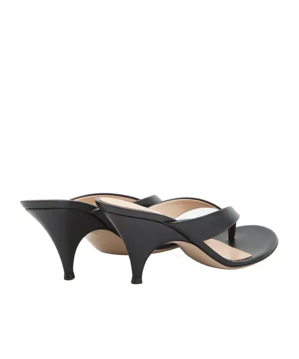 GIANVITO ROSSI Sofia Thong Sandals - Black