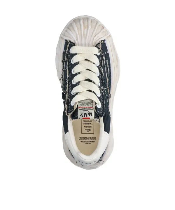 Mihara Yasuhiro Blakey Distressed Sneakers - White