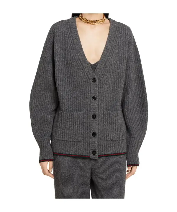 Gucci V-neck Oversized Cardigan