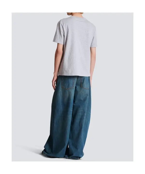 Balmain Embroidered T-shirt - Grey