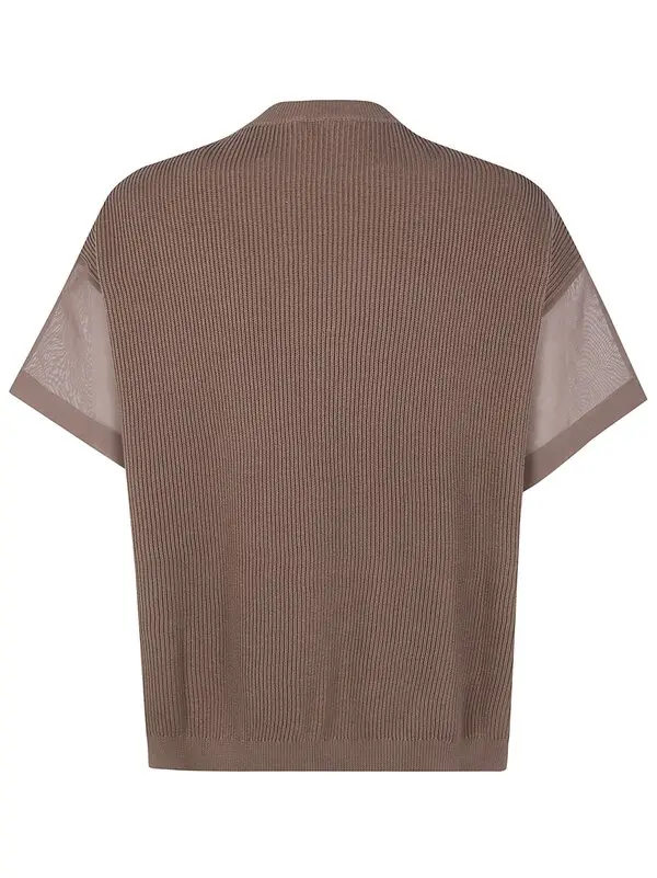 Brunello Cucinelli Short Sleeve Sweater