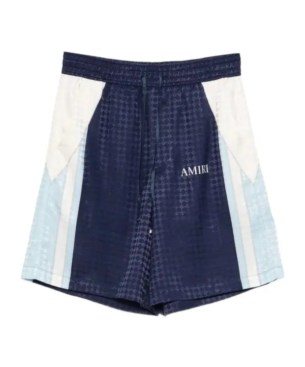 Amiri Ma Quad Panel Jacquard Shorts - Blue