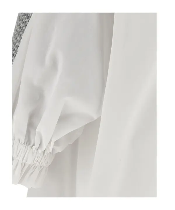 Sacai Crewneck Pleated Back Shirt Jumper
