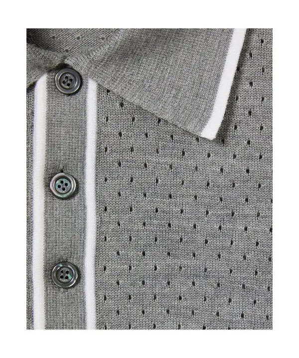 Gucci Perforated Polo Shirt