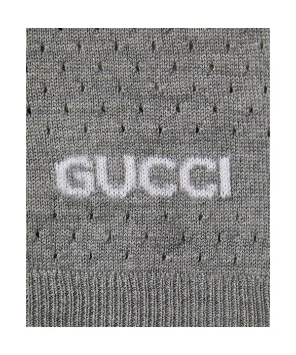 Gucci Perforated Polo Shirt