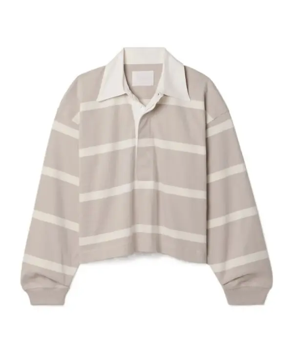 Citizens Of Humanity Long-sleeved Striped Polo Shirt - Nude