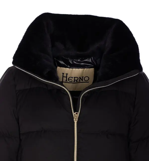 Herno Zipped Padded Down Jacket With Quilted Detailing