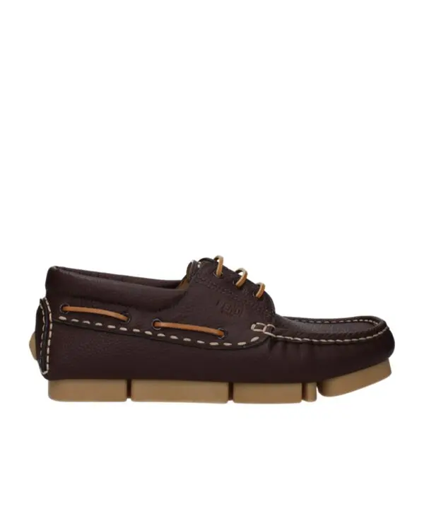 Fendi Deck Lace-ups Loafers - Brown