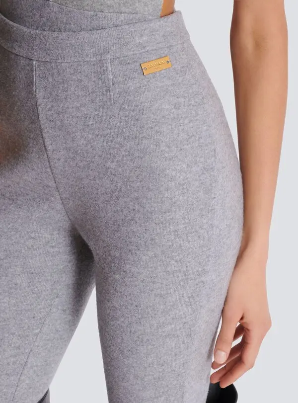 Balmain Logo Plaque Leggings
