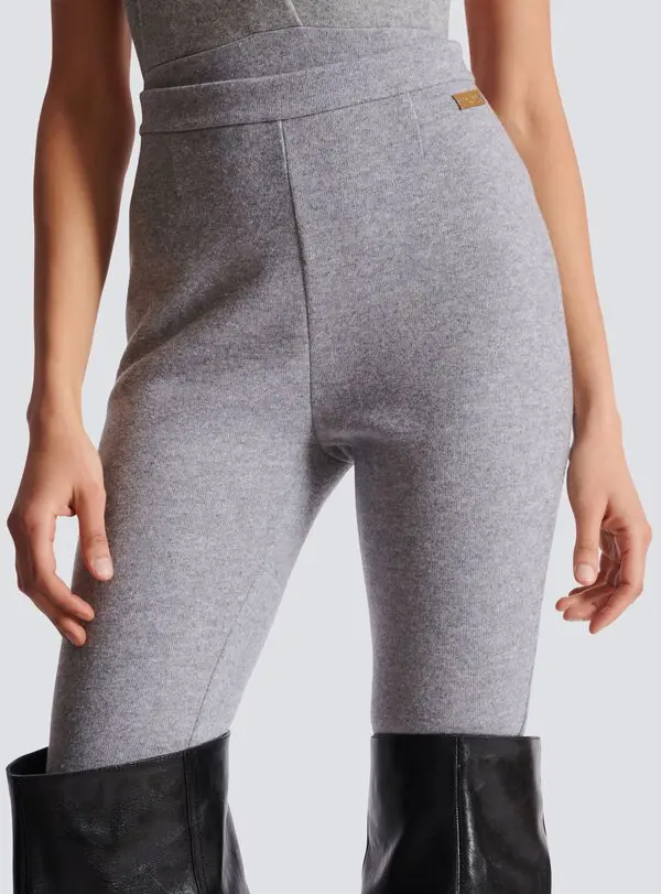 Balmain Logo Plaque Leggings