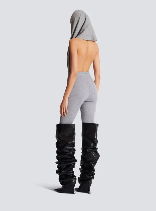 Balmain Logo Plaque Leggings