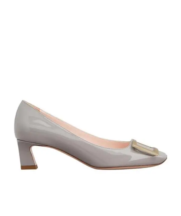 ROGER VIVIER Trompette Buckled Pumps - Gray