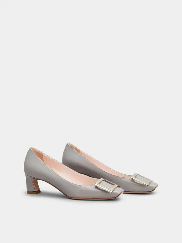 ROGER VIVIER Trompette Buckled Pumps - Gray