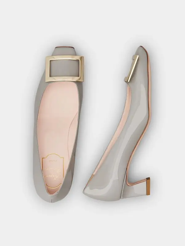ROGER VIVIER Trompette Buckled Pumps - Gray