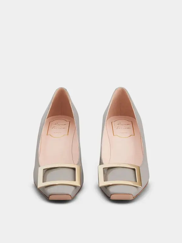 ROGER VIVIER Trompette Buckled Pumps - Gray