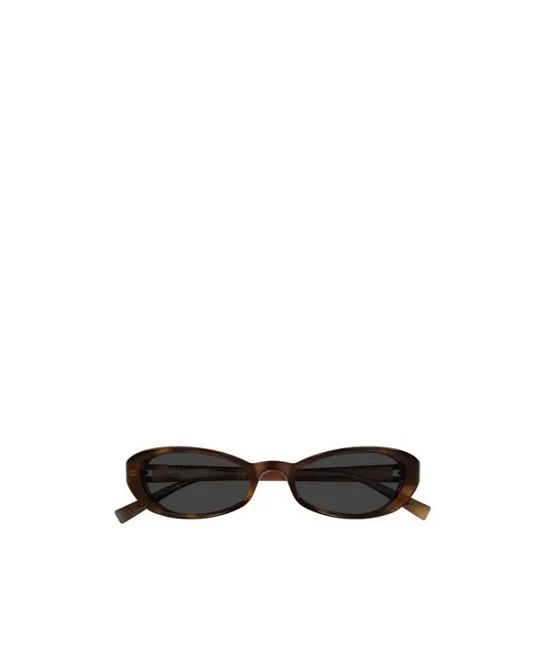 Saint Laurent Oval Frame Sunglasses - Black