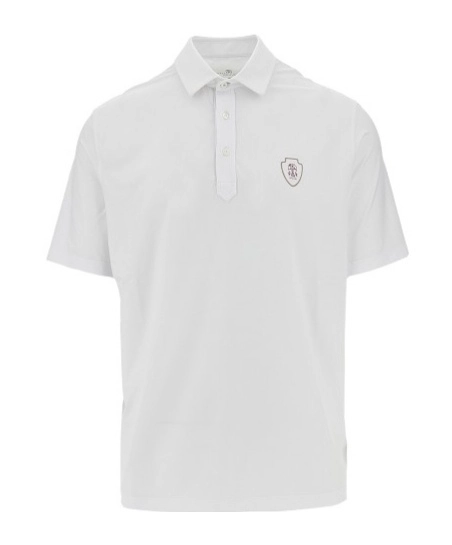 Brunello Cucinelli Logo Printed Short Sleeve Polo Shirt - No