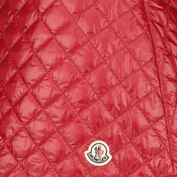 Moncler Logo Patch Quilted Mini Skirt - Red
