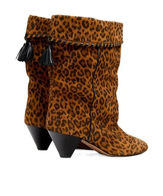 Isabel Marant Étoile Dalby Boots - Leopard