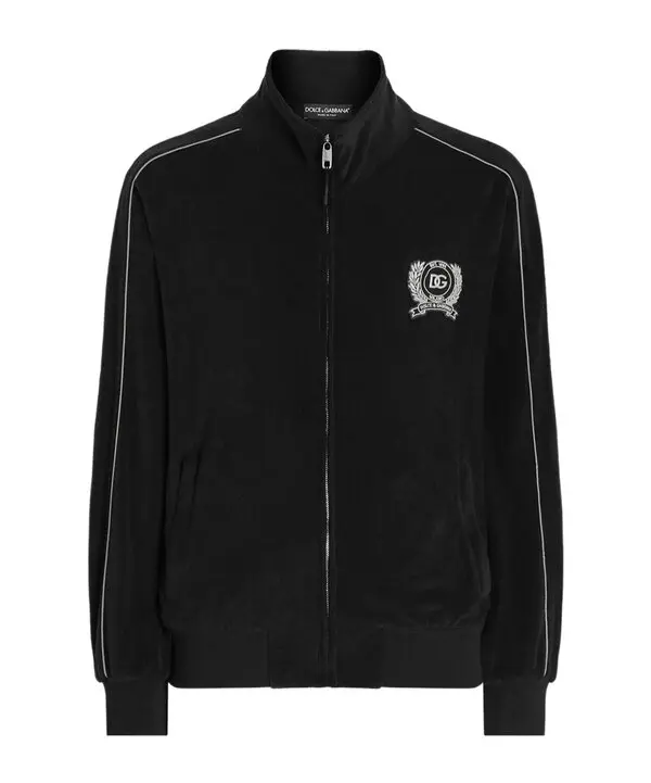Dolce & Gabbana Zip-up Sweatshirt - Black