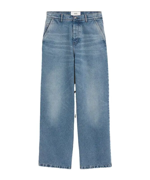 AMI Paris Wide Leg Jeans