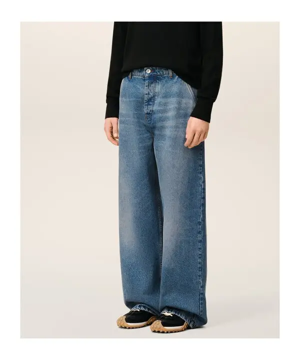 AMI Paris Wide Leg Jeans