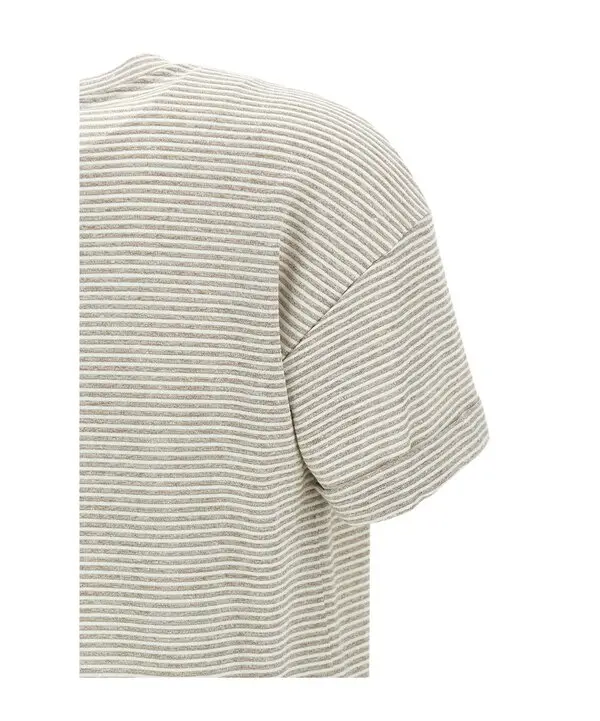Peserico Short Sleeve Crewneck T-shirt - Beige