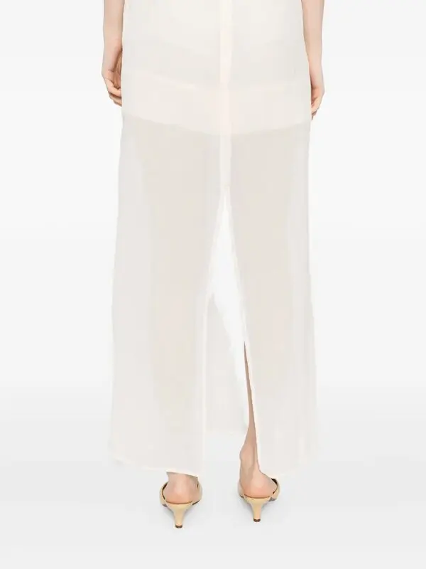 TOTEME Sleeveless Maxi Dress With Slit Hem