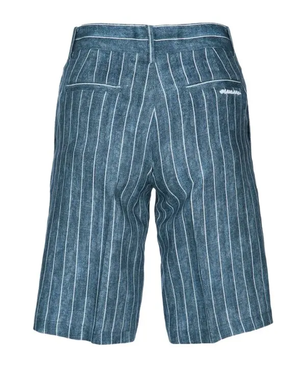 ERMANNO FIRENZE Pinstriped Bermuda Shorts