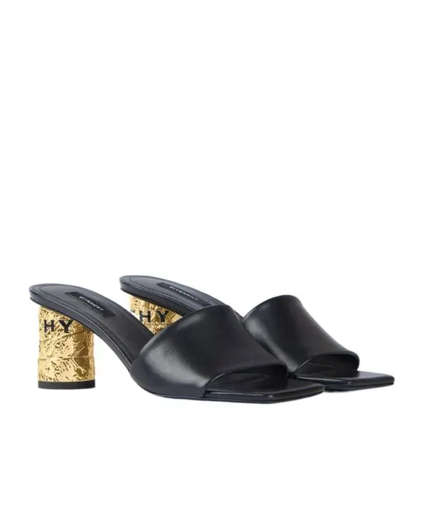 Givenchy Tape Heeled Mules - Black