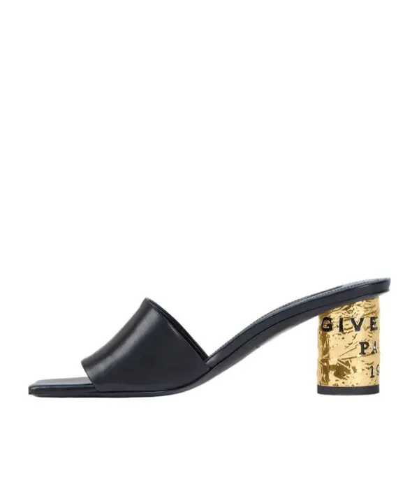 Givenchy Tape Heeled Mules - Black
