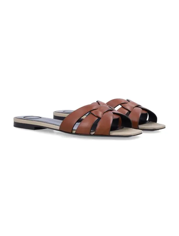 Saint Laurent Tribute Slip-on Flat Sandals
