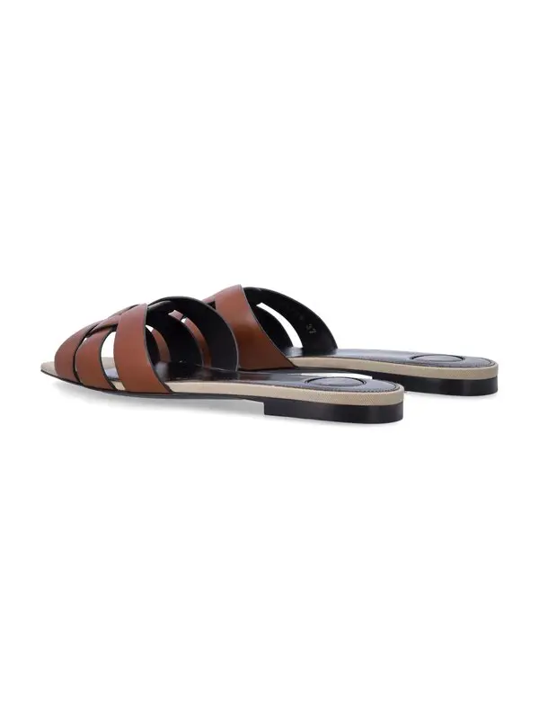 Saint Laurent Tribute Slip-on Flat Sandals