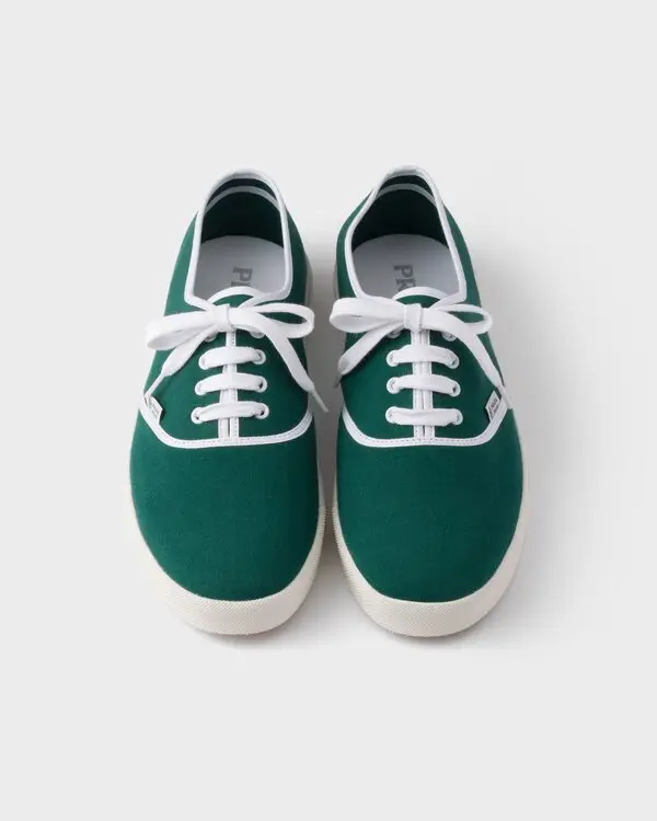 Prada Drill Lace-up Sneakers - Oleander