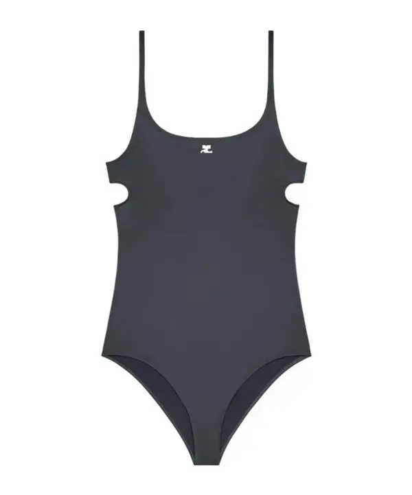 COURREGES Courrèges Logo Detailed One-piece Swimsuit - Black