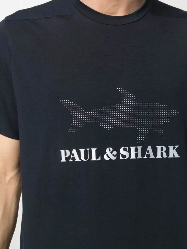 PAUL  SHARK Logo-print T-shirt