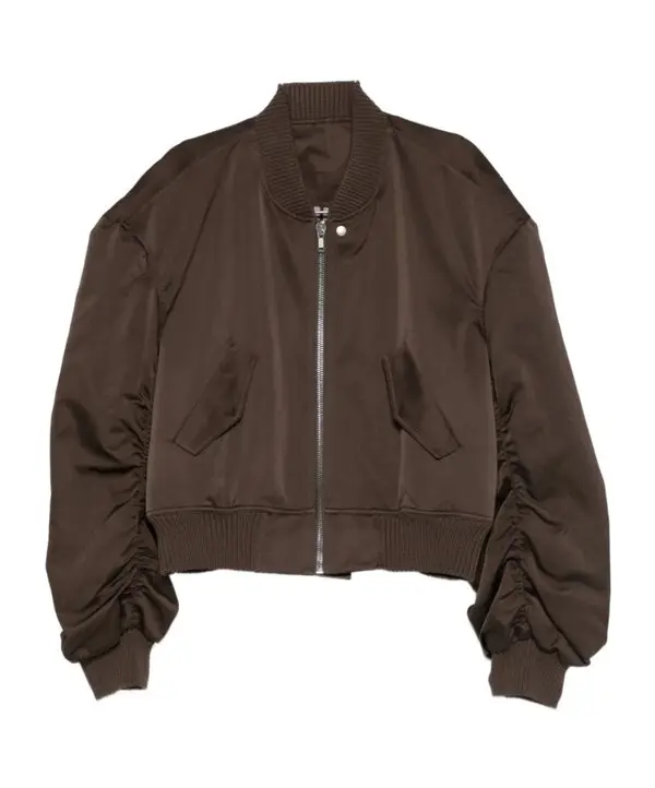 Rick Owens Long Sleeve Zip-up Bomber Jacket - No