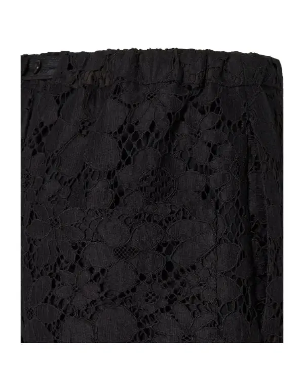 Fendi Lace Floral Motif Trousers