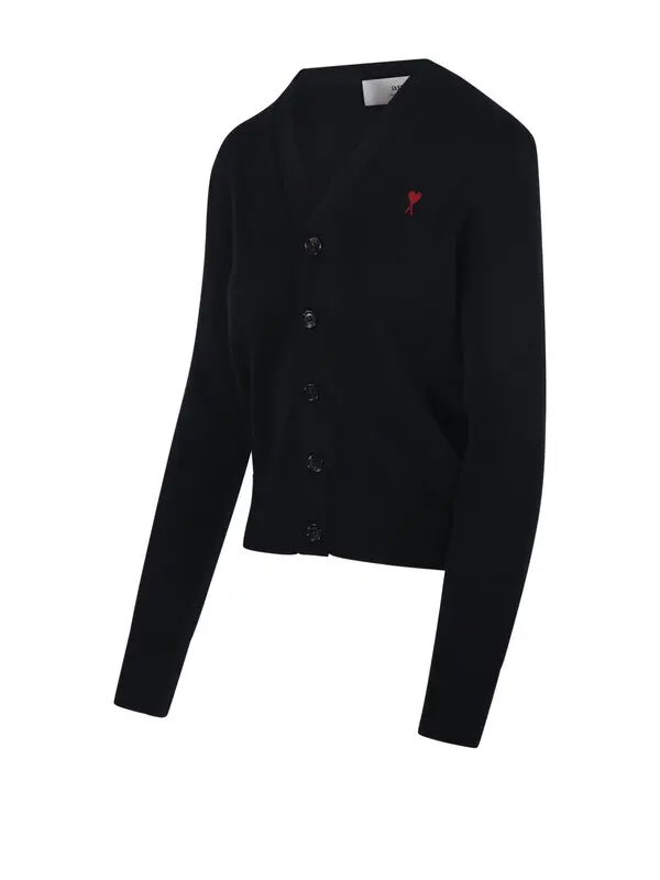AMI Paris V-neck Buttoned Cardigan