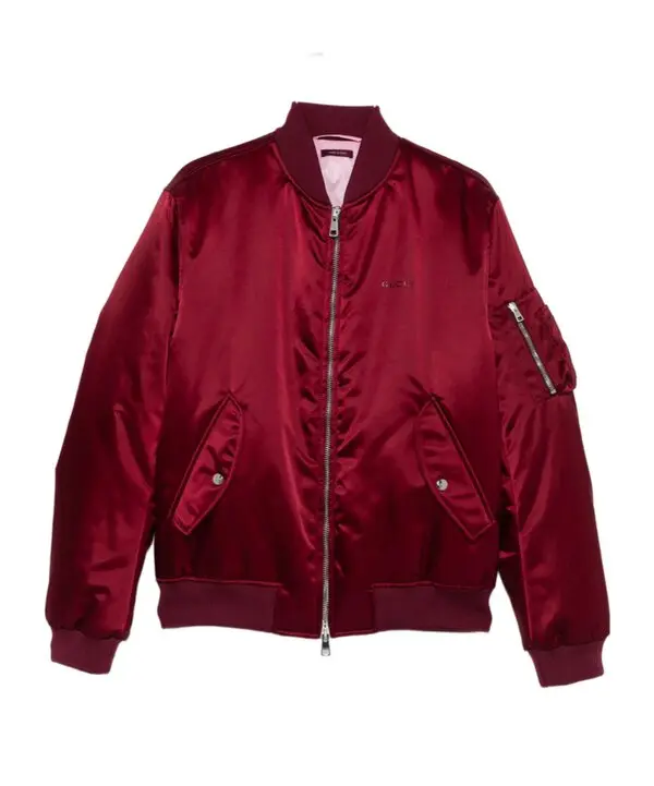 Gucci Zip-up Bomber Jacket - Red