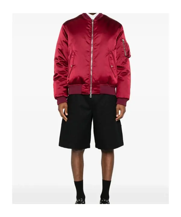 Gucci Zip-up Bomber Jacket - Red