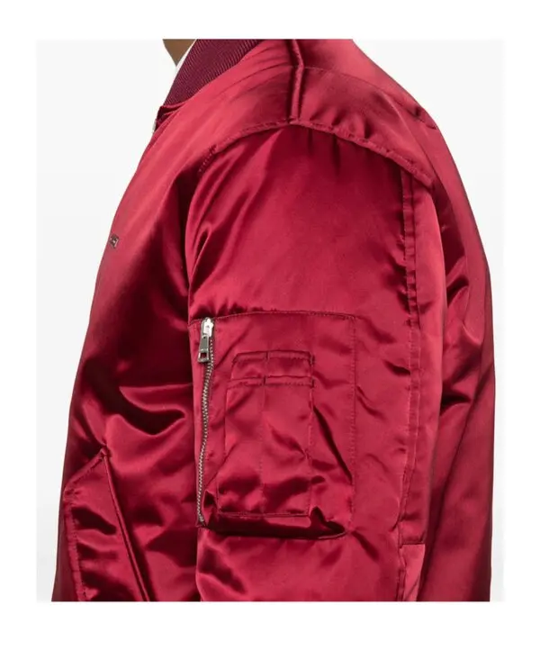 Gucci Zip-up Bomber Jacket - Red