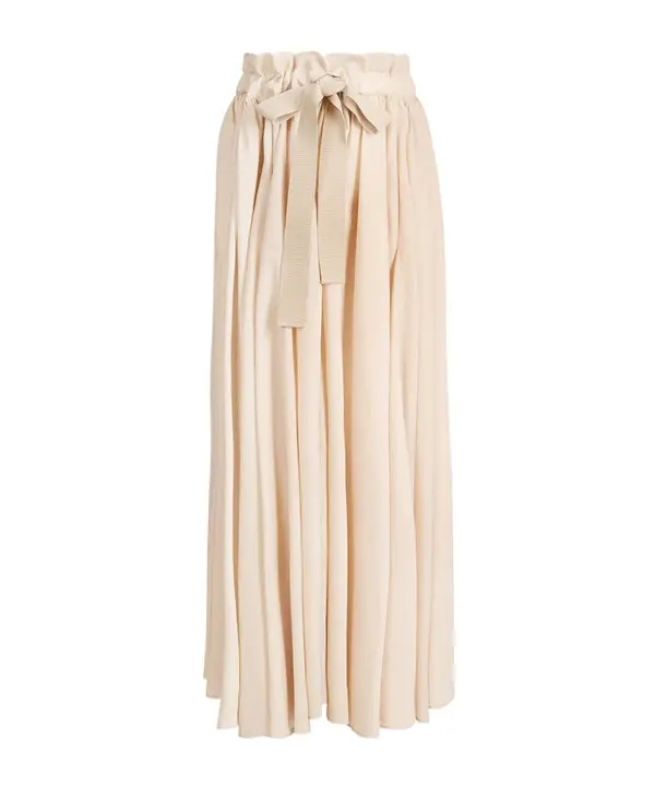 PATOU Ribbon Maxi Skirt - Beige