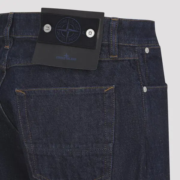 Stone Island Logo Patch Jeans