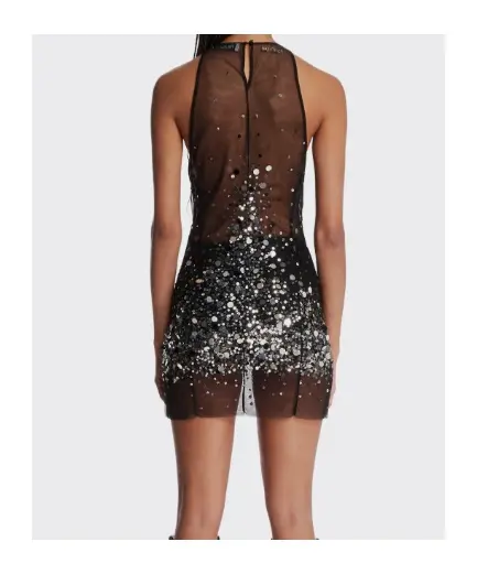 Attico Sequined Mini Dress