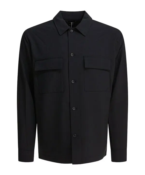 Vince Wool-blend Overshirt Jacket - Black