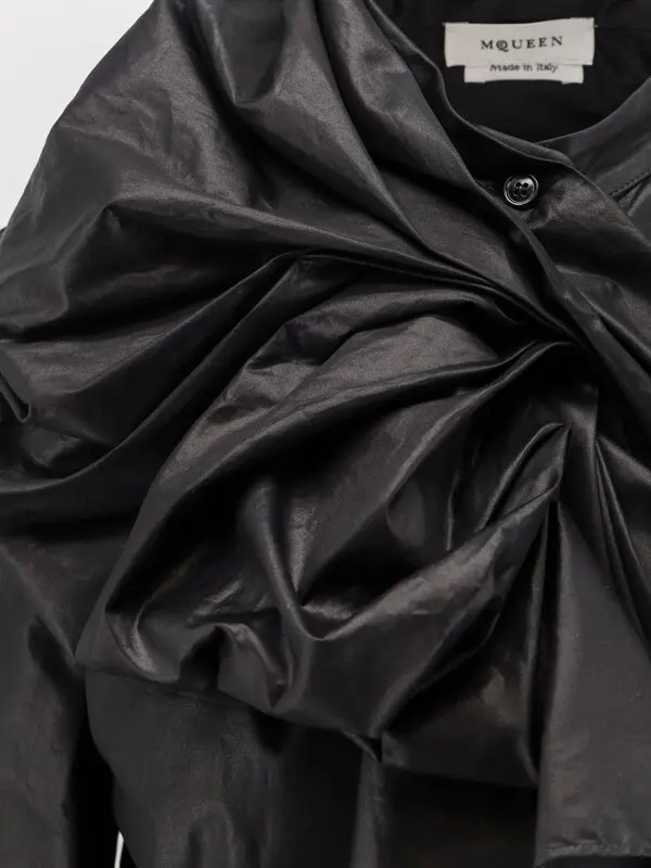 Alexander McQueen Long Sleeved Shirt With Bow Detail