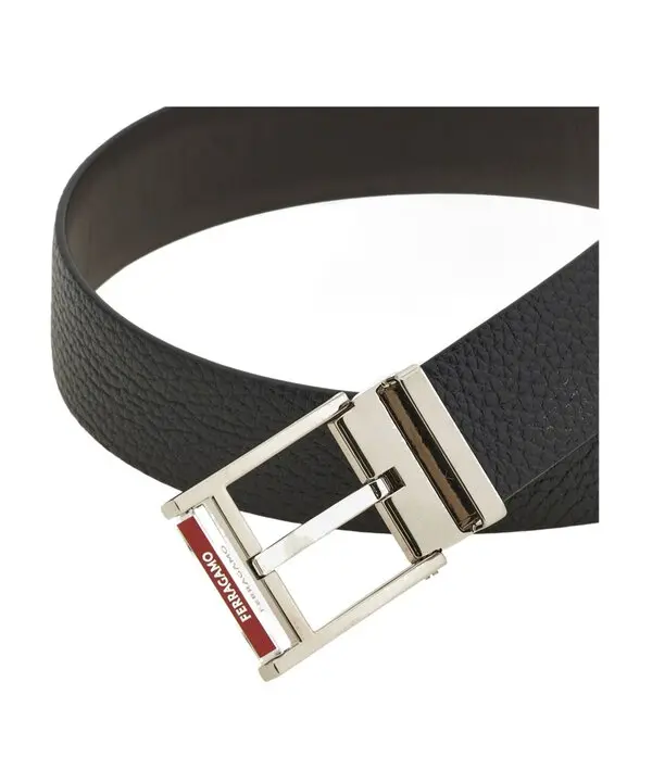 FERRAGAMO Pin Buckle Belt - Black