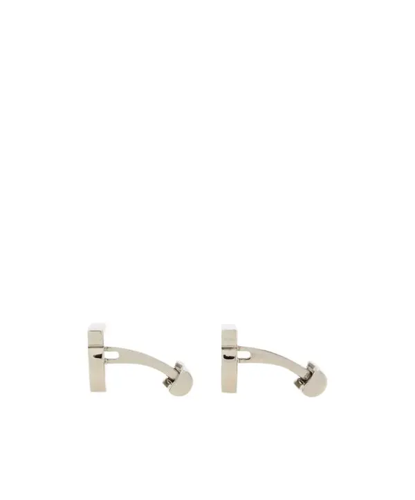 FERRAGAMO Gancini Cufflinks - Silver/red