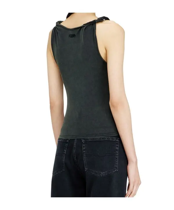 DIESEL® Ribbed Tank Top With Embroidered Logo